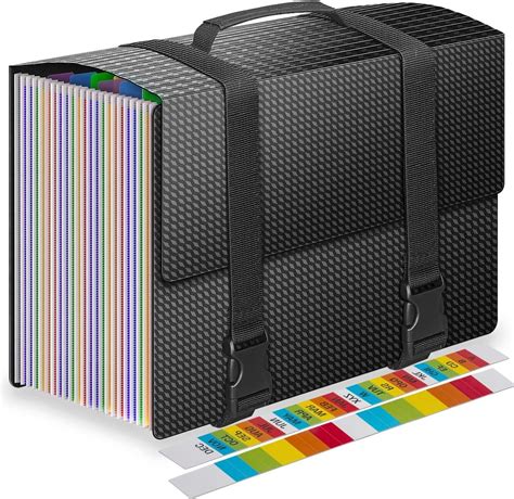 File Organiser Document Organiser Box Files Folder With Handle 25 Pockets Expanding File Folders