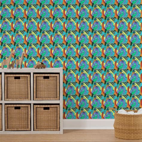 Mod Wallpaper Spoonflower