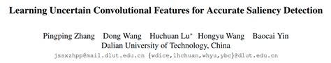 图片 Learning Uncertain Convolutional Features For Accurate Saliency Detection 《深度学习论文阅读》 极客文档