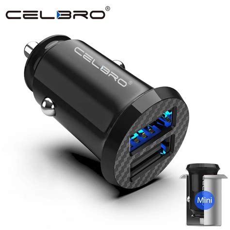 Upgrade Mini Usb Car Charger Adapter For Mobile Phone Car Charger Auto Charger Dual Usb Power