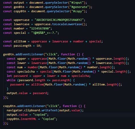 Rodro Karmakar On Linkedin Simple Js Code For Random Password