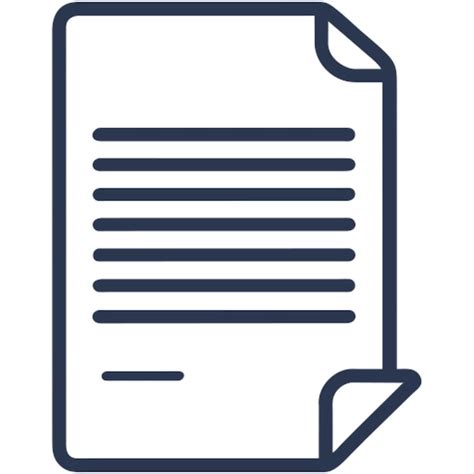 Premium Vector Document Icon Outline