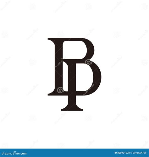 Monogram BP Initial BP For Logo Design Stock Vector Illustration Of Girl Female 200931578