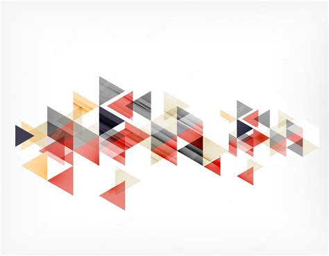 Premium Vector Triangle Pattern Composition Abstract Background With Copyspace