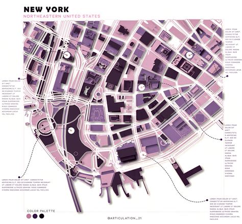 Urban Map Renderings On Behance