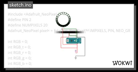 Ws2812 圓環 20燈 Wokwi Esp32 Stm32 Arduino Simulator
