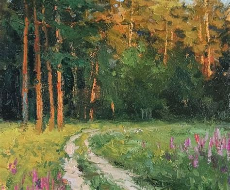 Pine Tree Forest Painting