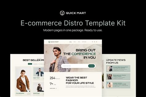 quickmart e commerce distro shop figma template