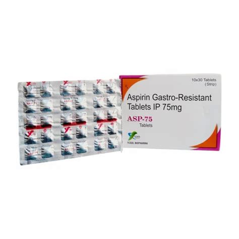 75mg Aspirin Tablets At ₹ 1250box Acetylsalicylic Acid Tablets In
