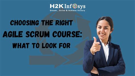 choosing the right agile scrum course what to look for h2k infosys blog