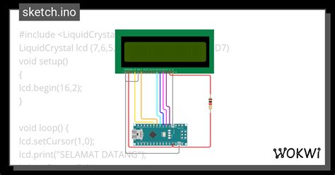 lcd teks fajra nafisa xii ipa 1 wokwi esp32 stm32 arduino simulator
