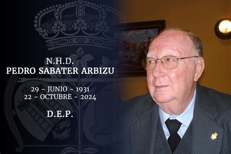 Fallecimiento De Nhd Pedro Sabater Arbizu Hermandad El Baratillo