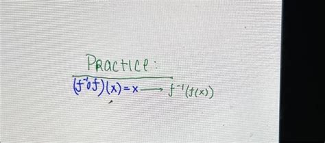 Solved Practice F1f X X F1 F X Chegg Com