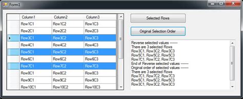 Datagridview Order Is Getting Changed In Copy Paste Of Selected Row In Vb Net Stack Overflow