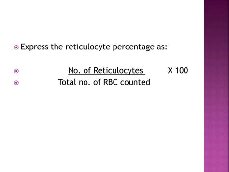 Determination Of Reticulocyte Count Copy Pptx