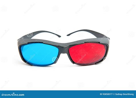Three Dimensional Glasses Stock Image Image Of Isolated 95858577