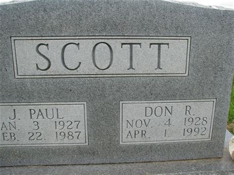 John Paul Scott 1927 1987 Find A Grave Memorial