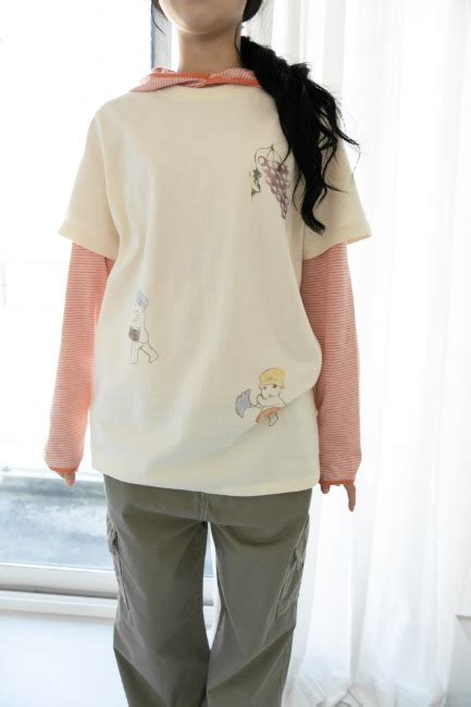 오무수히 Angel Twins Short T Shirt 3colors 위시버킷
