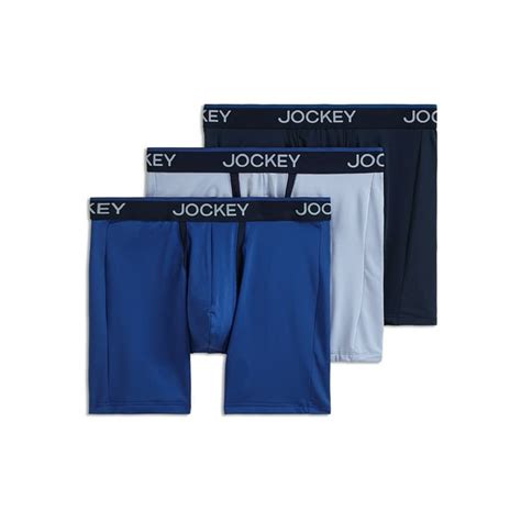 Jockey Essentials® Mens Zero Chafe Pouch Boxer Brief 6 Inseam Pack Of 3 Separation
