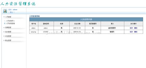 java struts hibernate企业人力资源管理系统源代码下载 代码 最代码