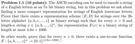 Solved Problem 11 10 Points The Ascii Encoding Can Be
