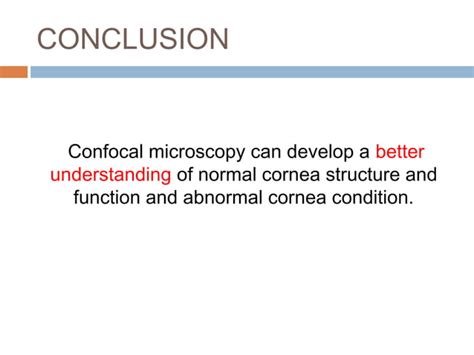 Confocal Microscope Presentation Ppt