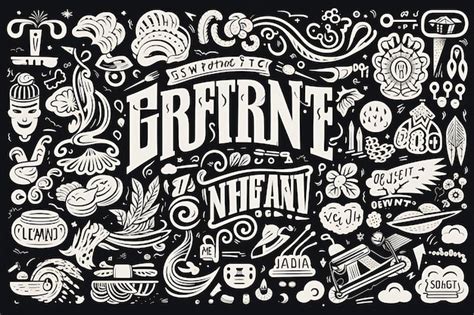 Premium AI Image Black And White Vector Text Frame And Typography Designs For Laser Cut And