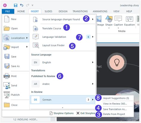 articulate localization create multi language storyline 360 projects