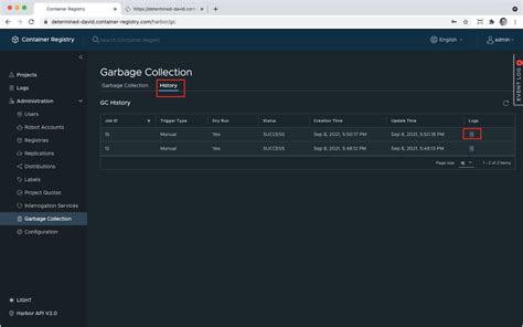 Terminal Deletion Of Images Container Registry