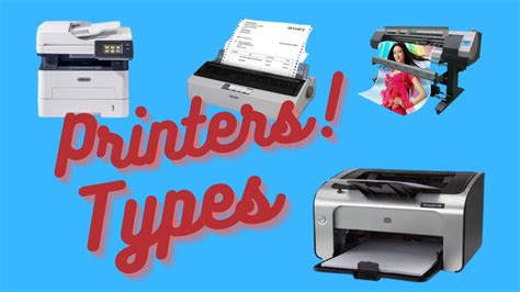 Types Of Printers Explained With Animations Youtube