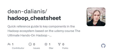 github dean dalianis hadoop cheatsheet quick reference guide to key