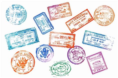 Passport Stamp Clip Art Passport Stamp Cairo Egypt Art Board Print