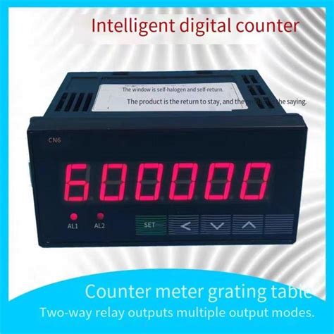 Bit Electronic Counter Digital Display Reversible Industrial Intelligent Counter Meter Grating