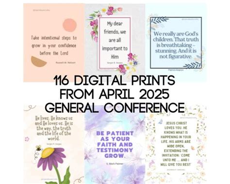 April 2025 Complete General Conference Quotes 116 Quotes Total Etsy