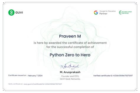 Praveen M On Linkedin Guvilearnathon Python Machinelearning