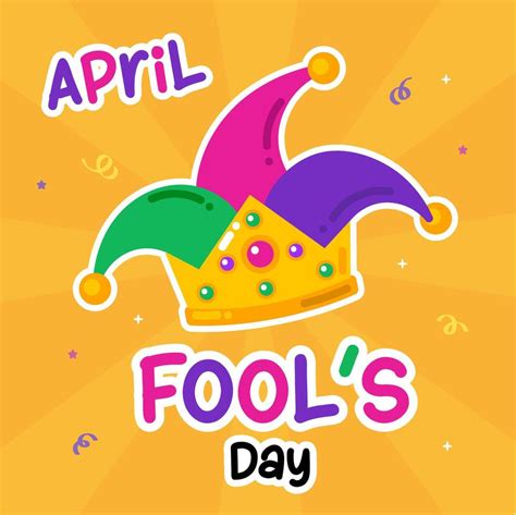April Fools Day Greeting Card 39856806 Vector Art At Vecteezy