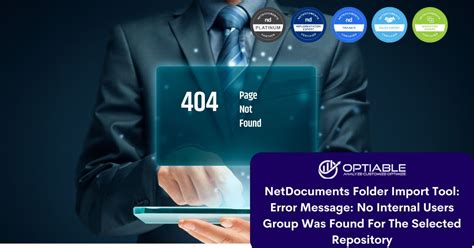 NetDocuments Folder Import Tool Error Message No Internal Users Group Was Found For The