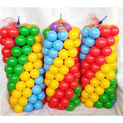 Jual Bola Mandi Bola Isi 50 Warna Warni Bola Plastik Murah Bola Mainan