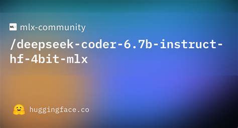 Mlx Community Deepseek Coder B Instruct Hf Bit Mlx Hugging Face