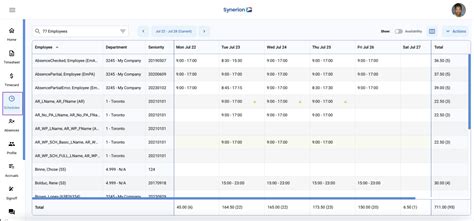 employee schedules overview synerion agile help