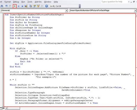 how to batch insert multiple pictures to your word document