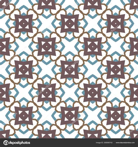 Seamless Vector Pattern Background Texture Geometric Ornamental Style