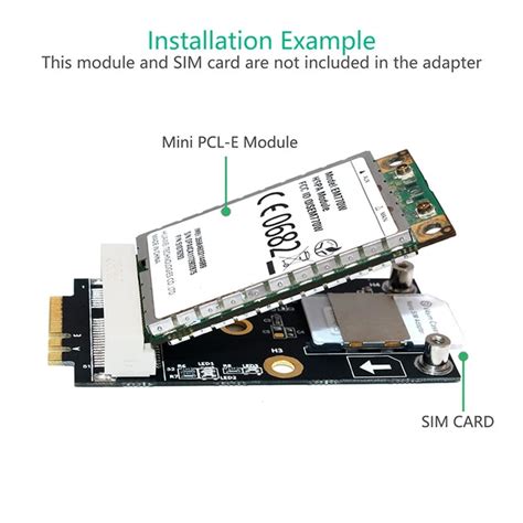 Mini Pci E To M 2 Ngff Key Ae Adapter With Sim Card Slot 23 09 Picclick Ca