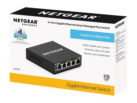 NETGEAR GS305E 100NAS Managed Smart Managed Plus Gigabit Ethernet Switches 606449140521 EBay