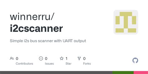 GitHub Winnerru I Cscanner Simple I S Bus Scanner With UART Output