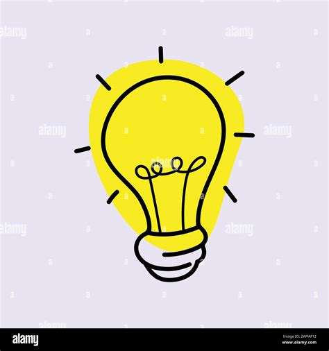 Light Bulb Idea Icon Stock Vector Images Alamy