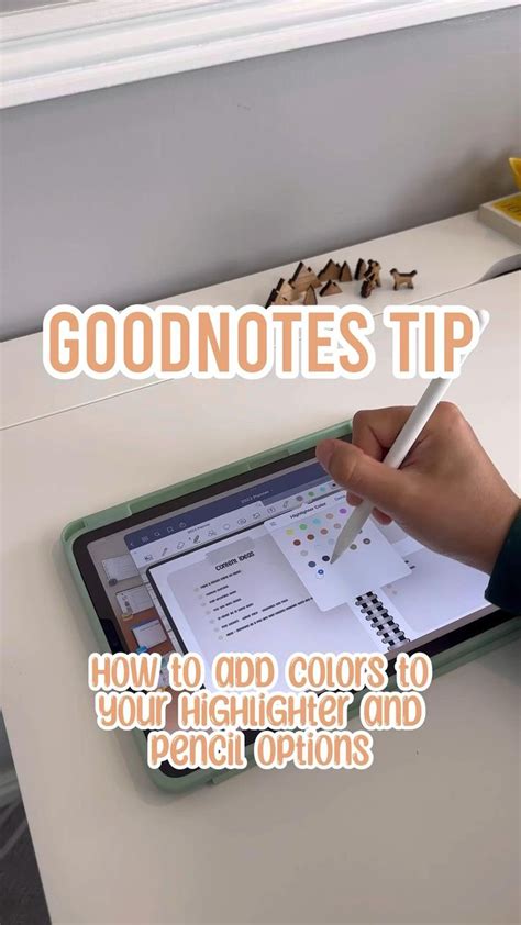 Goodnotes Tip How To Add Colors To Your Highlighter And Pencil Presets Digital Planner Best