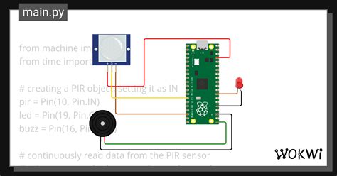 pir sensor copy wokwi esp32 stm32 arduino simulator