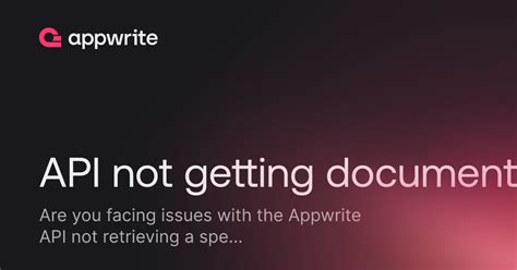 Api Not Getting Document Threads Appwrite