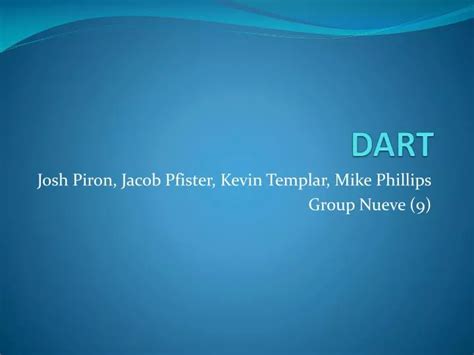 PPT DART PowerPoint Presentation Free Download ID 2477284